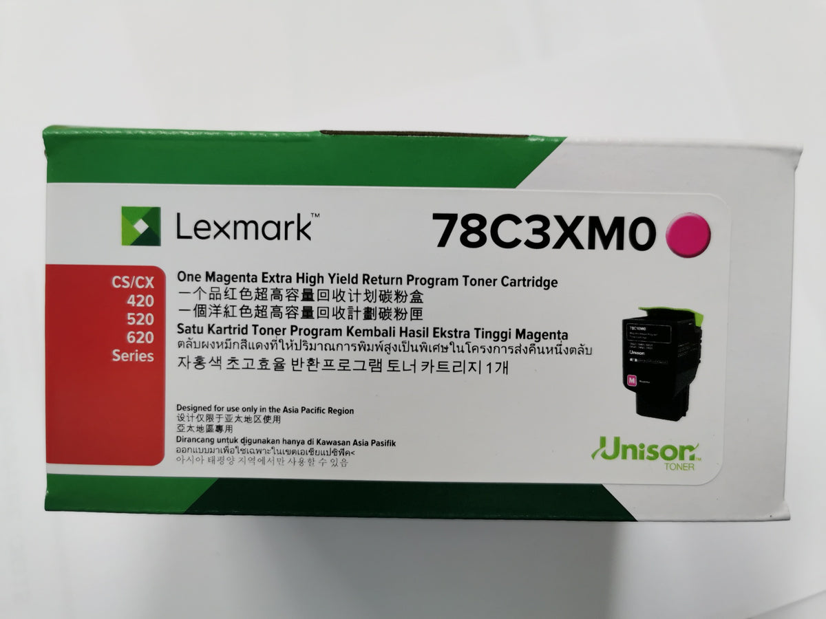 78C3XK0 78C3XC0 78C3XM0 78C3XY0 Lexmark Toner Cartridge for CX522/CX62 ...